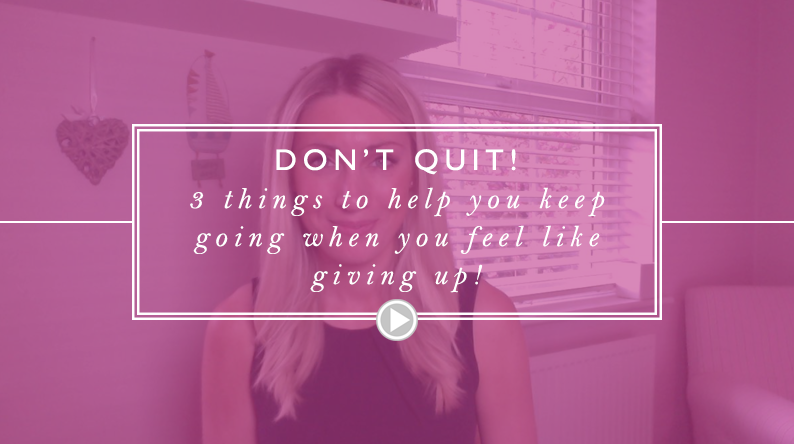 3 steps to take when you feel like giving up - Female Entrepreneur ...